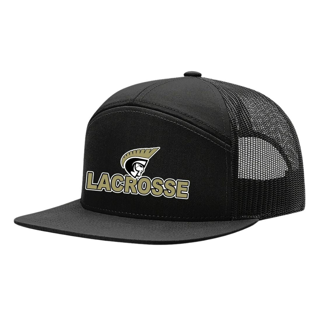 Trojan Head "LACROSSE" - R168 7 Panel Flat Bill by Richardson – LaxTribe