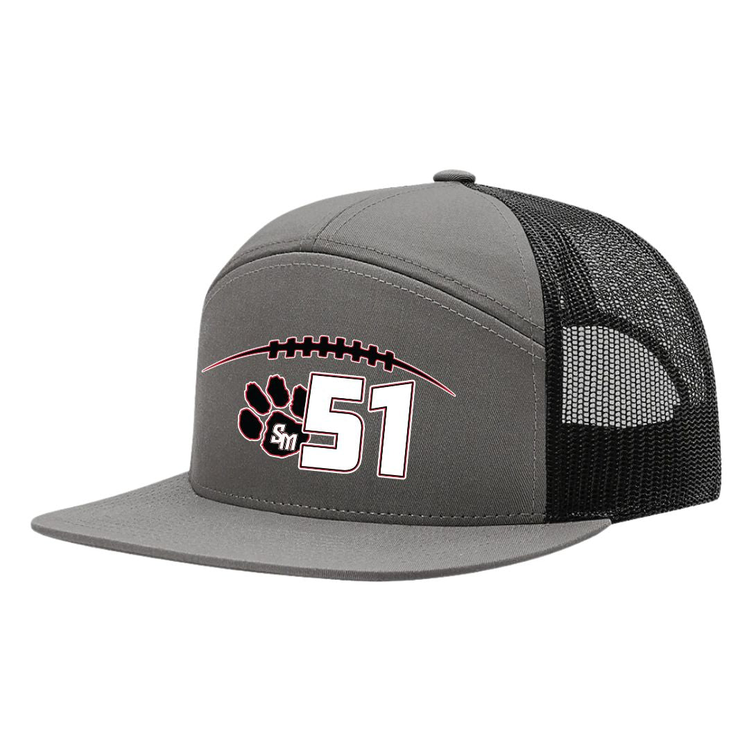 Custom SM - R168 7 Panel Flat Bill by Richardson – LaxTribe